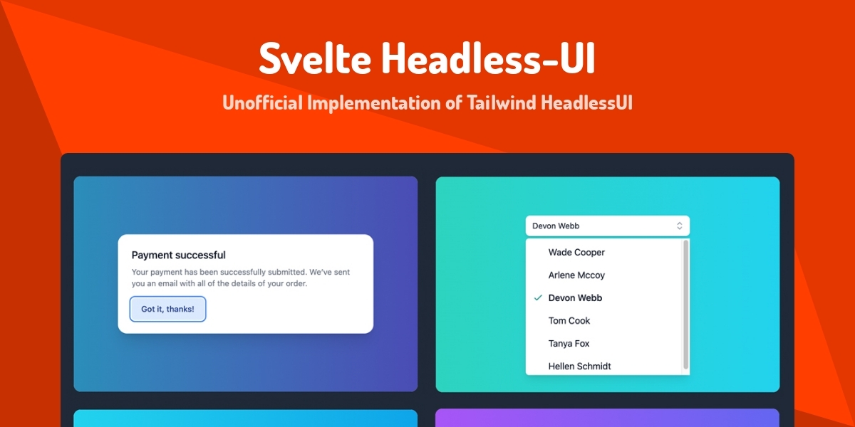 Svelte Headless Ui Unofficial Implementation Of Tailwind Headlessui